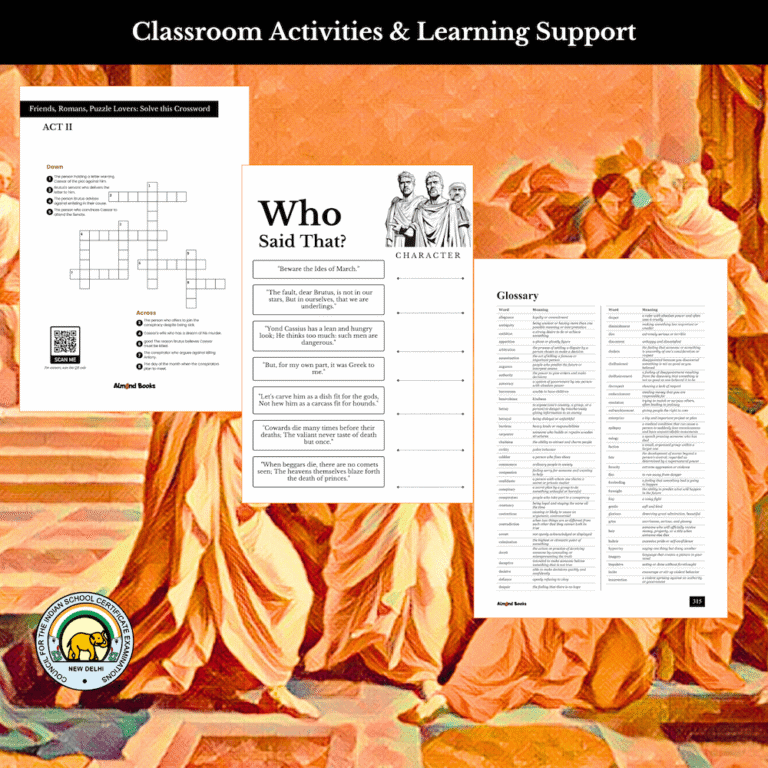 Almond Books ICSE Julius Caesar Workbook with Answers (Class 9 and 10 ...